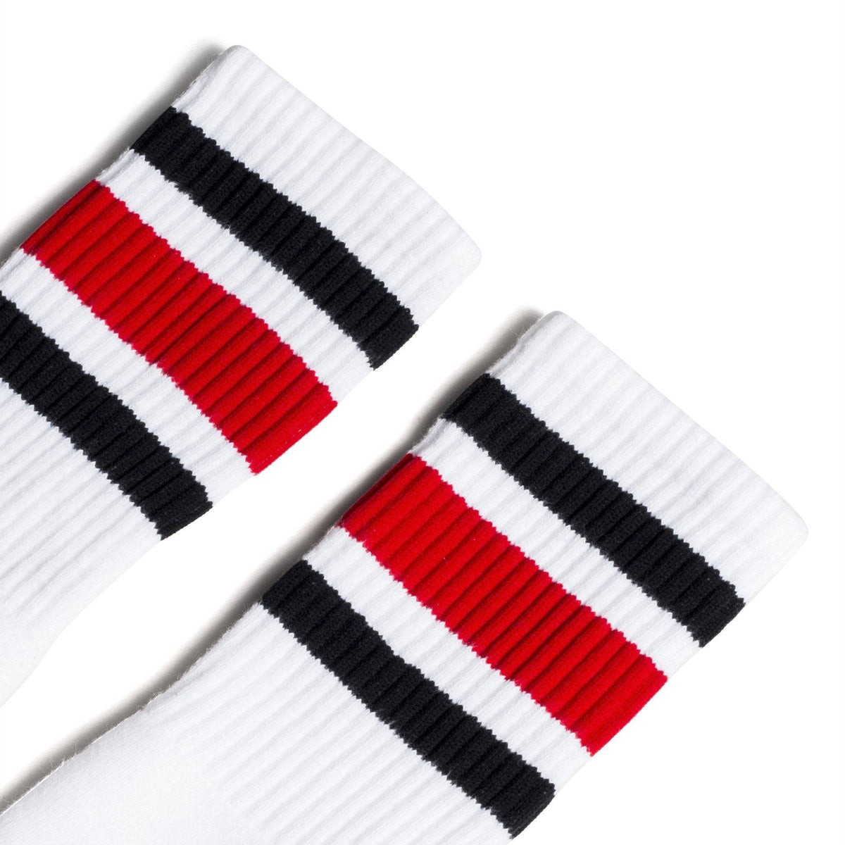 Shop SOCCO Black and Red Striped Socks | Athletic Retro – SOCCO®